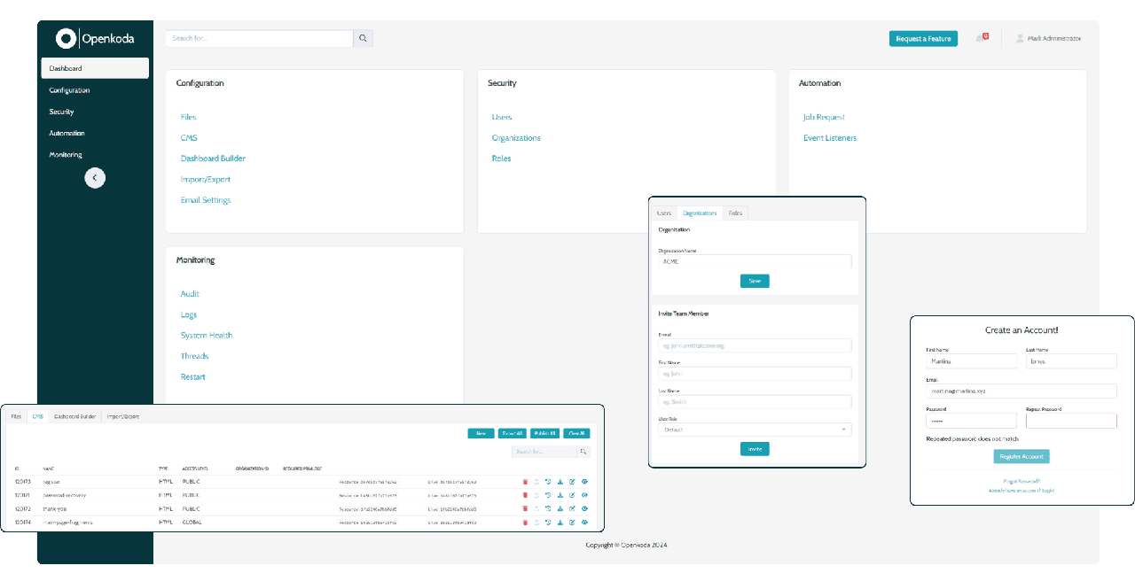 Openkoda: 비즈니스 애플리케이션 구축을 위한 오픈소스 플랫폼작업 - AllMyUniverse